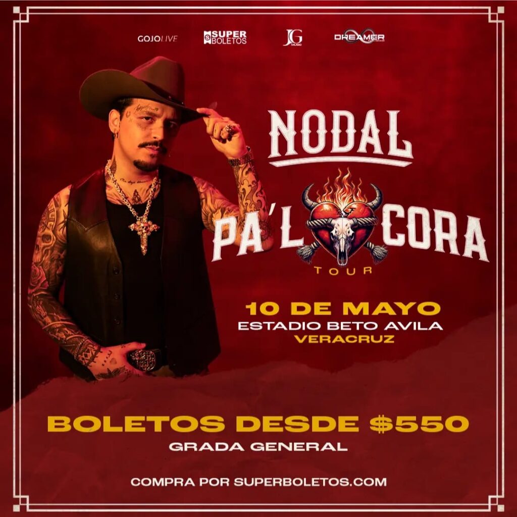 Cristian Nodal Llegará A Veracruz Con "Pal Cora Tour" Este 10 De Mayo ...